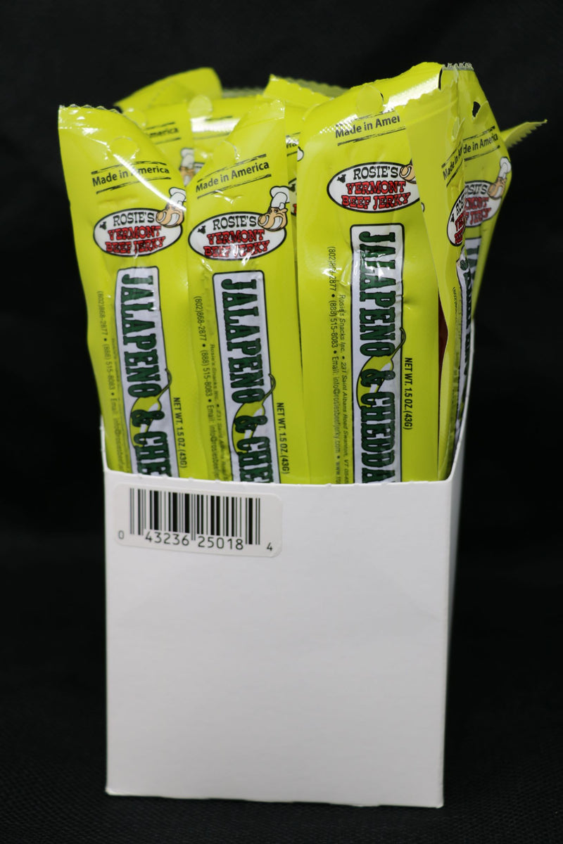 Rosie's Snack Sticks - Jalapeno & Cheddar Flavor – Rosie's Vermont Beef ...