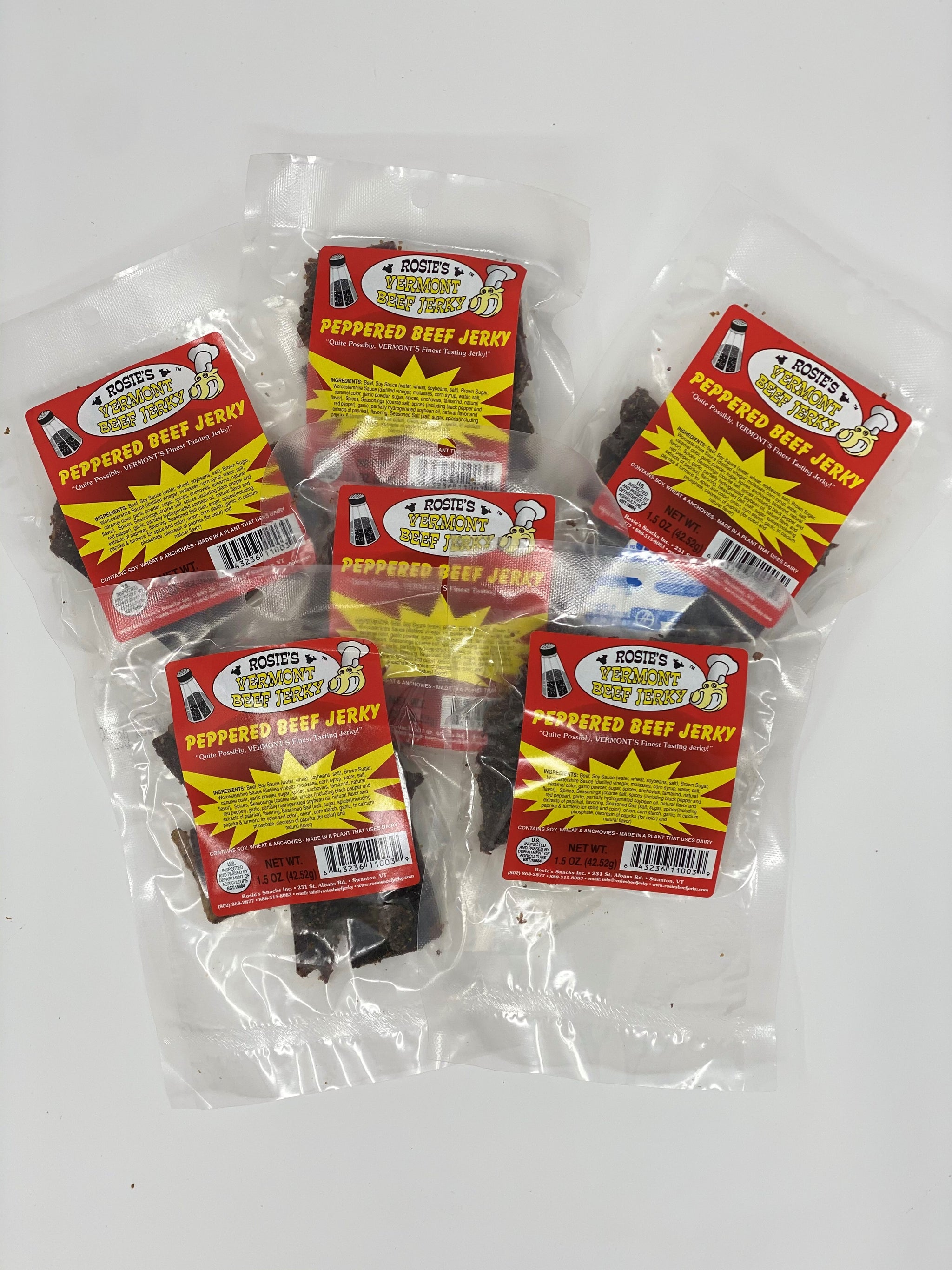 Rosie's Vermont Beef Jerky - Peppered Flavor