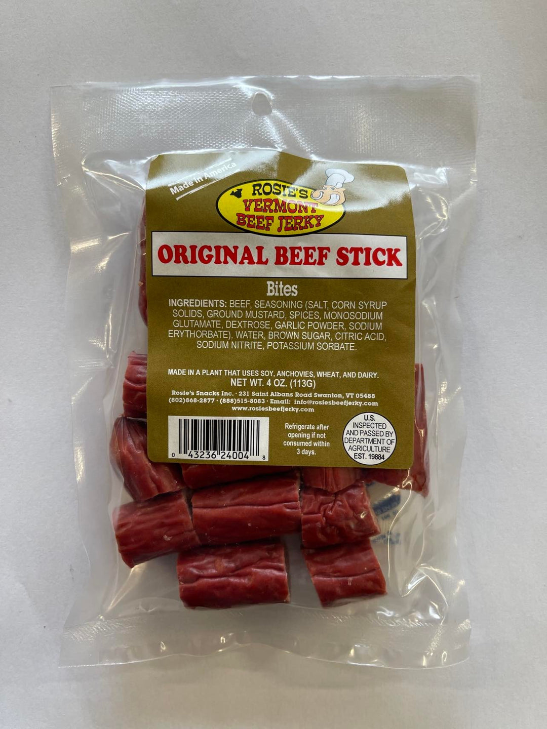 Products – Rosie's Vermont Beef Jerky